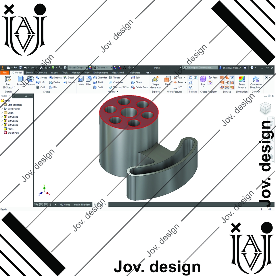 DESAIN KOMPONEN MESIN DALAM 1 HARI