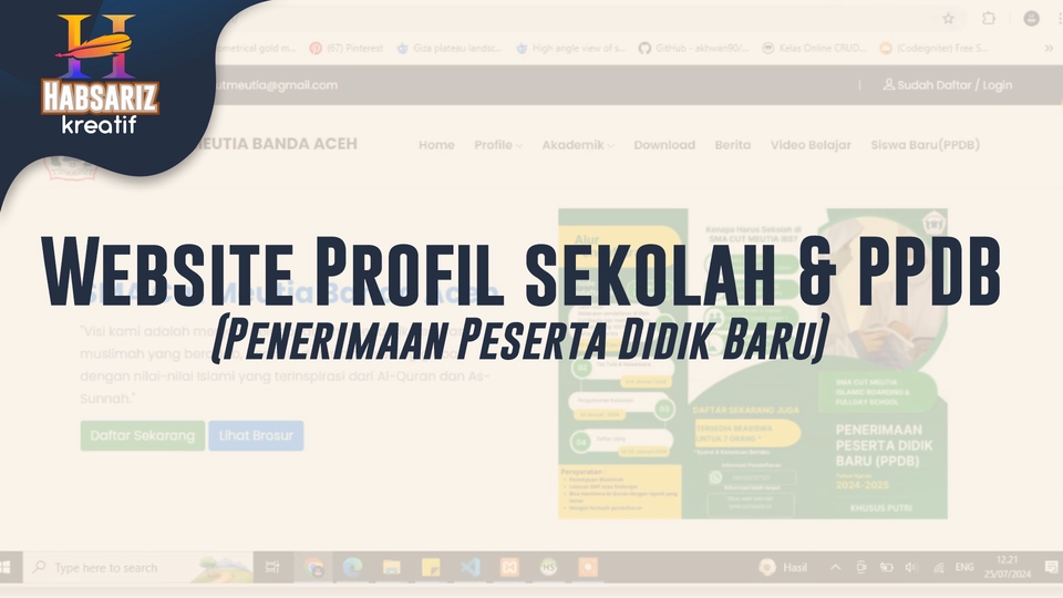 Pembuatan Website Profil dan Sistem Penerimaan Siswa Baru (PPDB) untuk ...