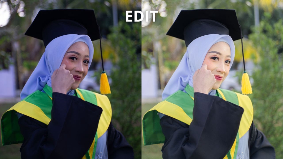 EDIT FOTO WISUDA | WEDDING | DI LIGHTROOM | Photoshop