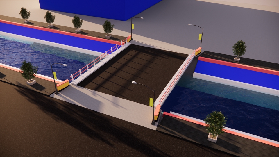 Desain 3D Model Jembatan Beton berbagai Tipe (Bisa Render)