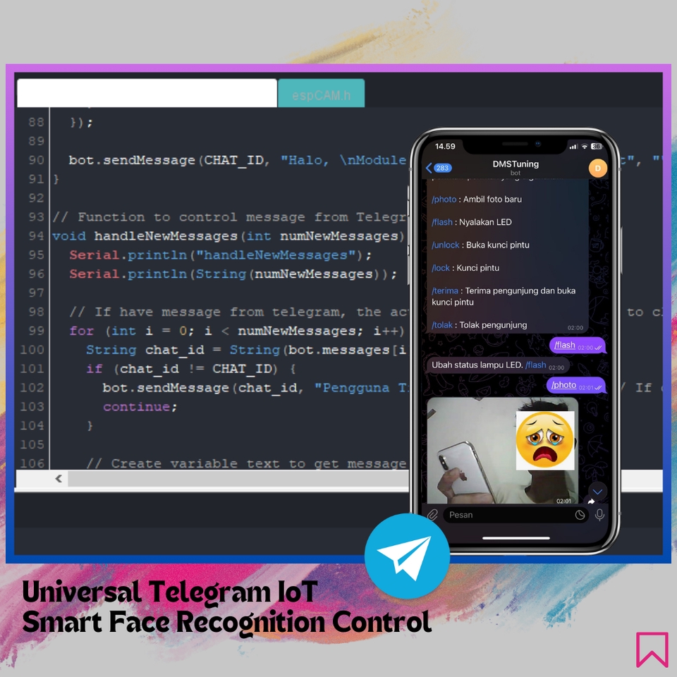 Jasa Pemograman Platform Universal Telegram Internet Of Things (IOT)