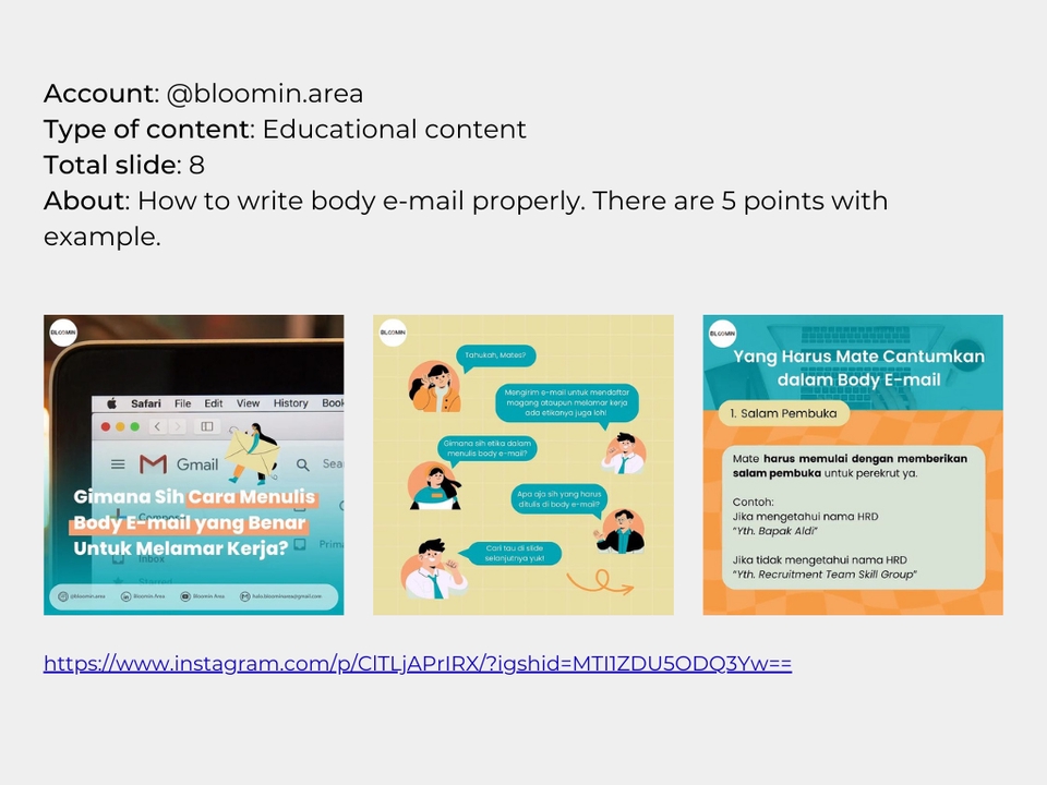 Jasa Penulisan IG Content, Article SEO, Video Script, etc.