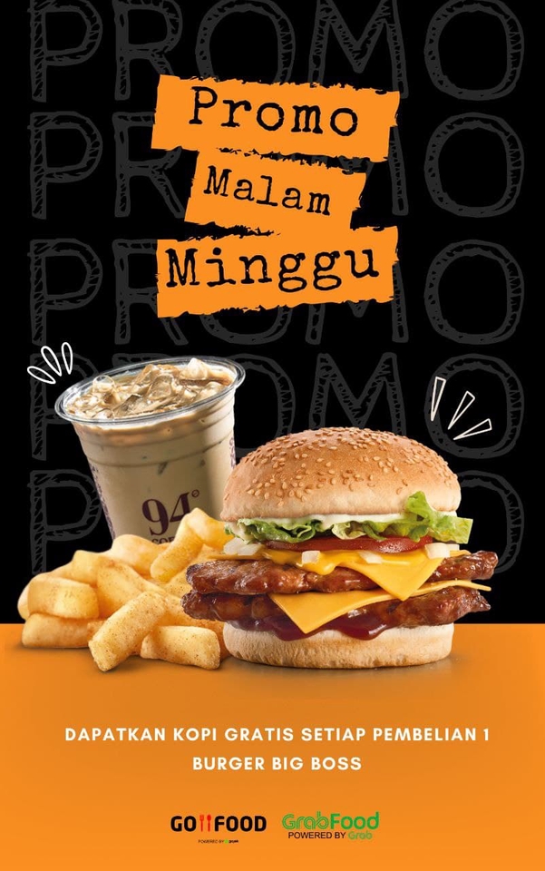 F&B Banner untuk keperluan promosi