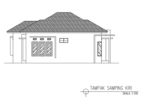 Desain CAD Rumah Tinggal Minimalis