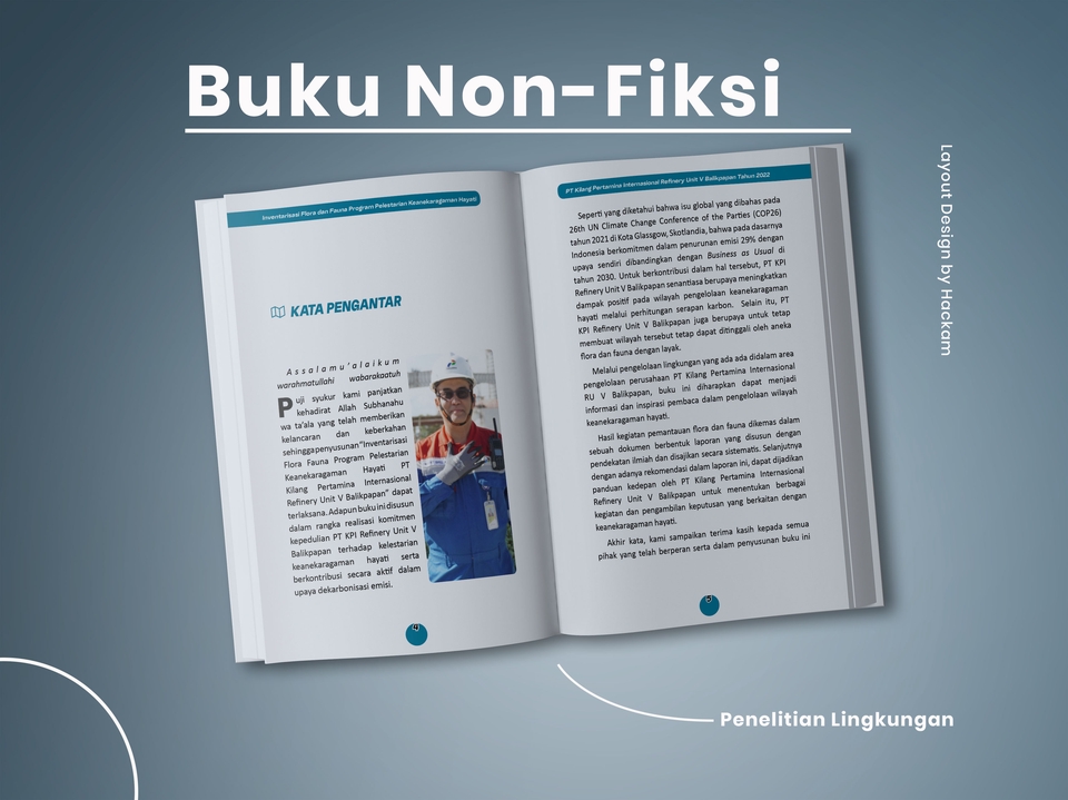 Format Layouting Majalah, Buku non fiksi Preofesional