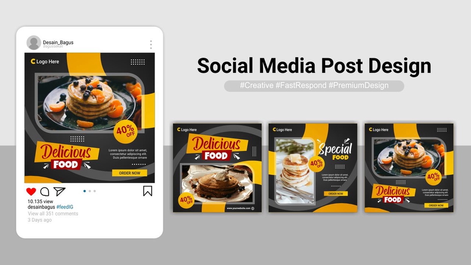 Social Media Instagram Post Design – 1 Hari jadi