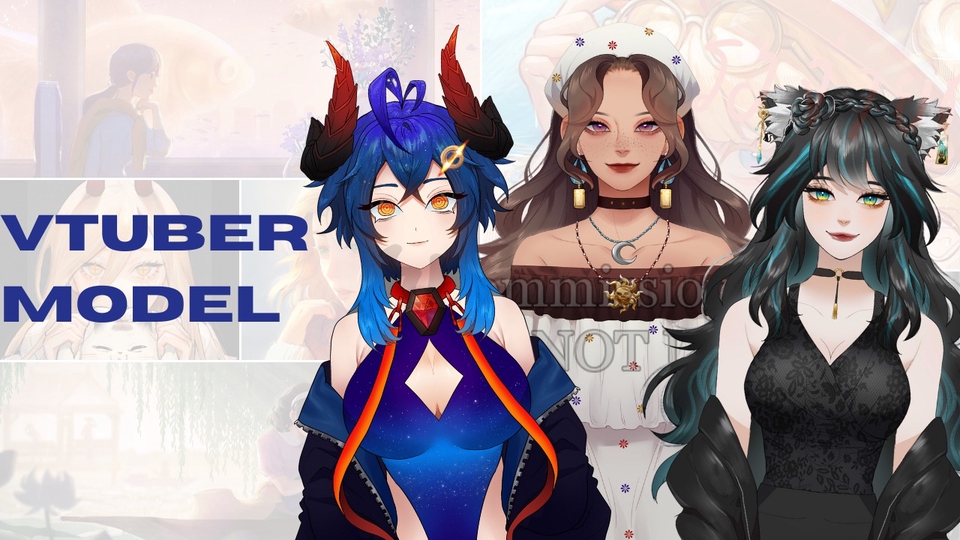 รับวาดโมเดล Vtuber, Character sheet