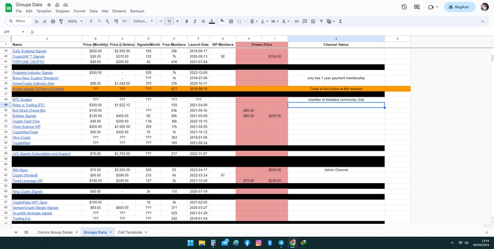 Entry Data Excel & Website