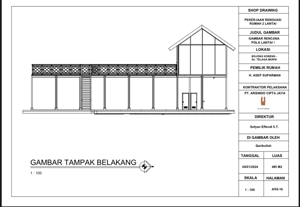 Shop drawing/DED Arsitektur , Struktur , MEP