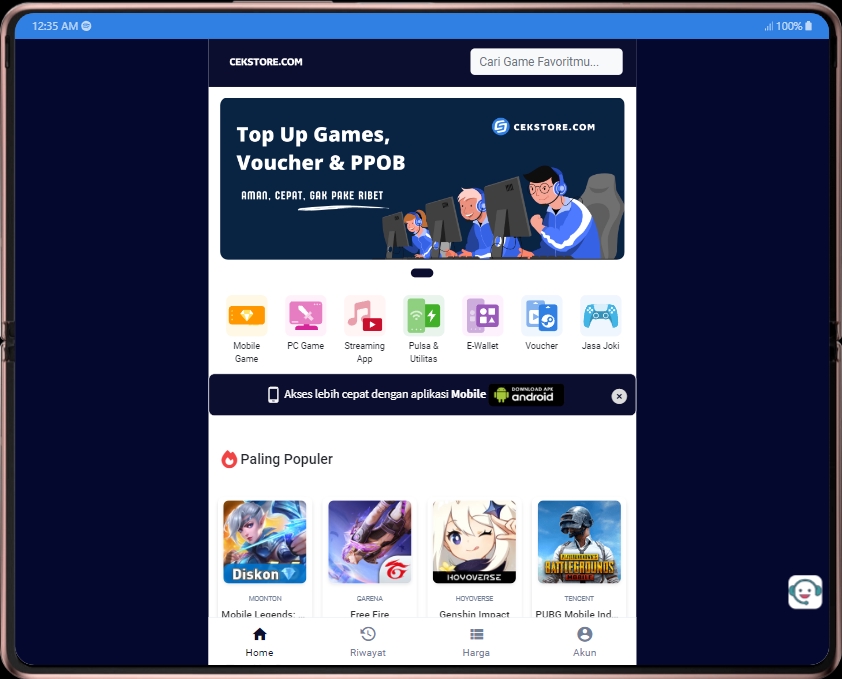 Jasa Pembuatan Website Top Up Game dan PPOB