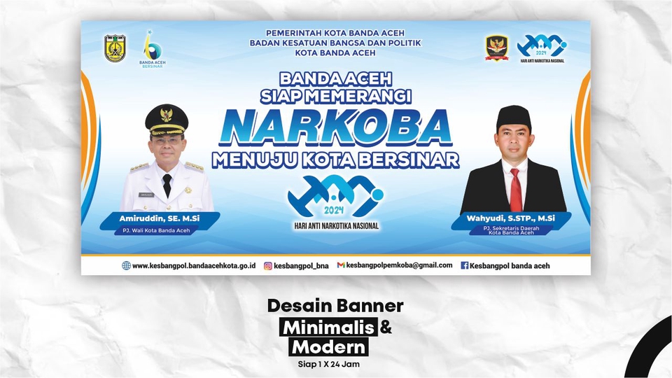 Desain Banner Modern, Kekinian & Menarik