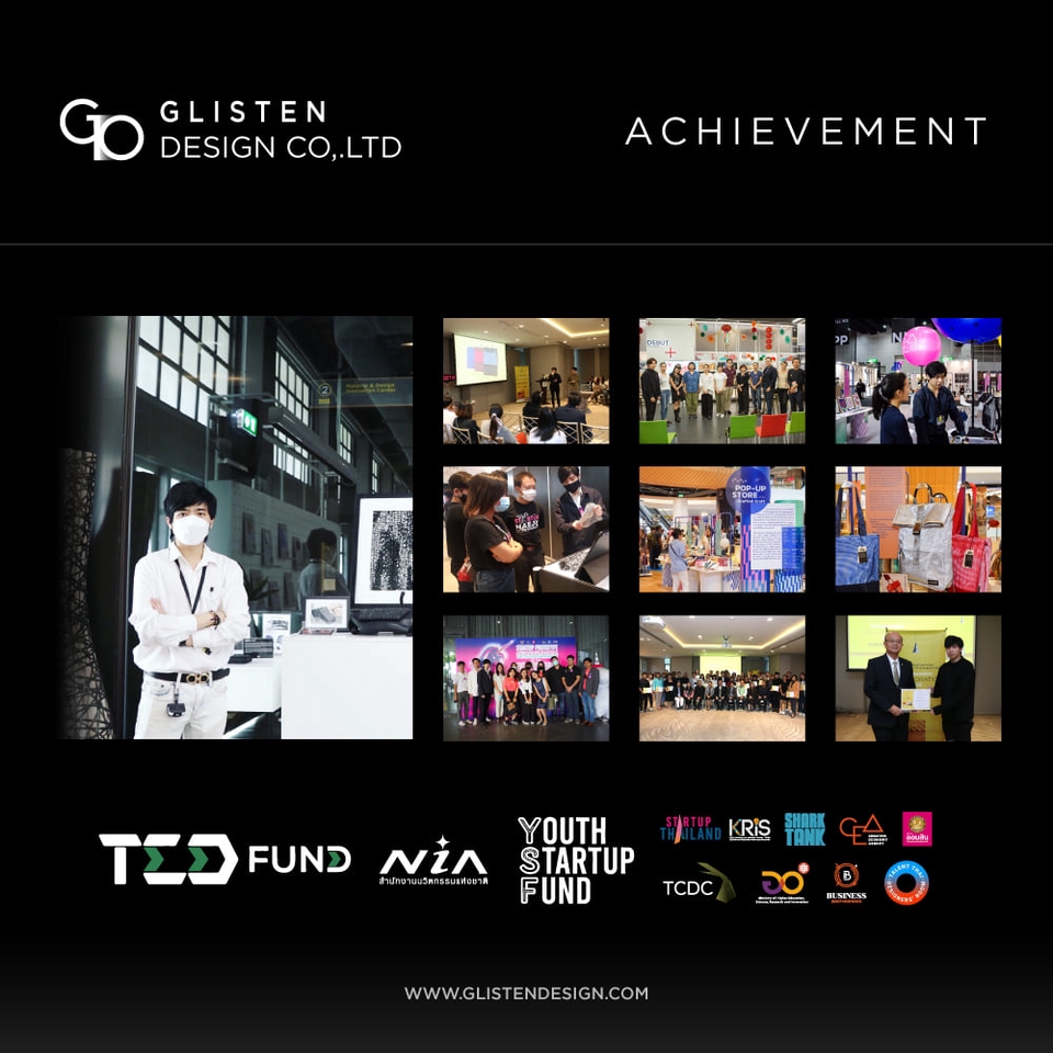 GLISTEN DESIGN ที่ปรึกษาด้านการคิดสร้างสรรค์ธุรกิจนวัตกรรม Startup