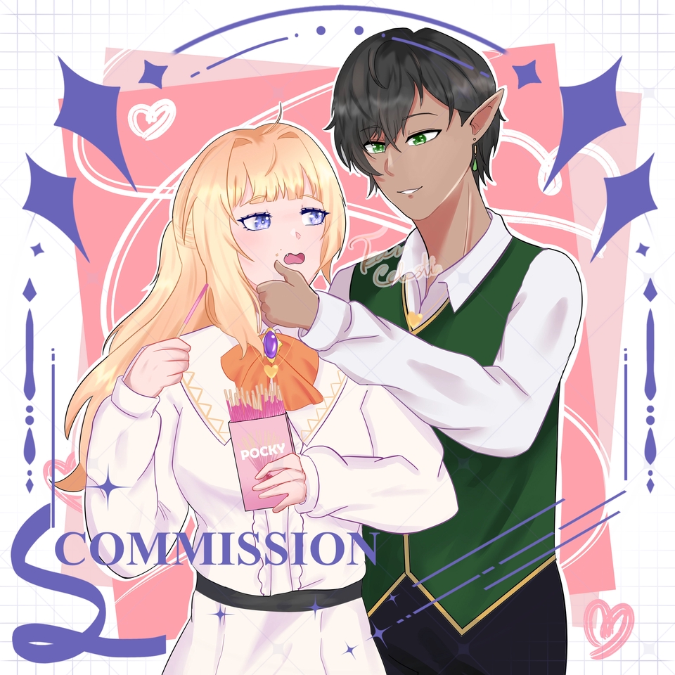 Commission วาดการ์ตูน2D ตามสั่ง by Tear_Celestia