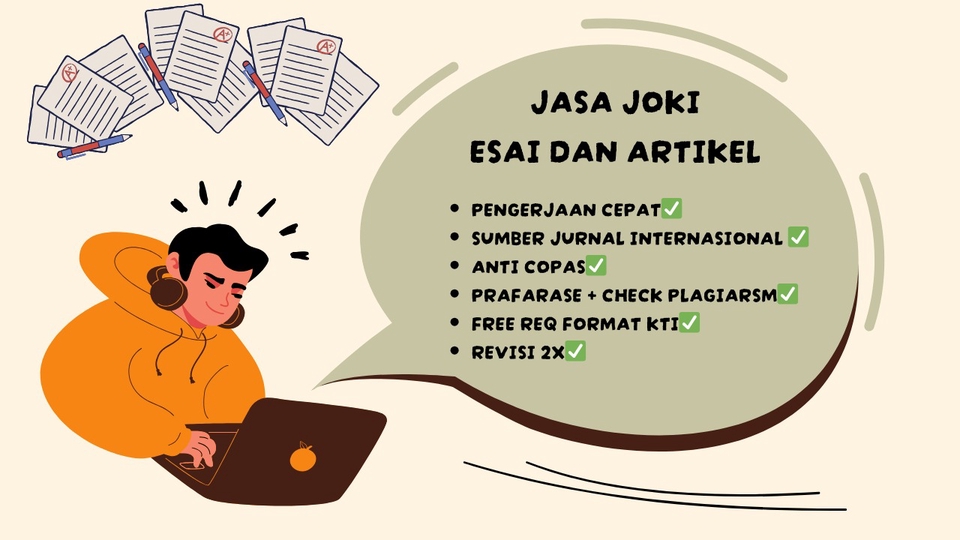 JOKI Pembuatan Karya Tulis Ilmiah (ESSAI, Artikel, Konten Tulis Media ...