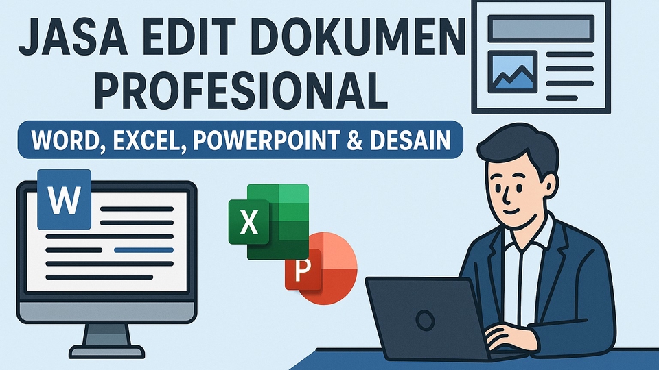 Jasa Edit Dokumen Profesional - Word, Excel, PowerPoint & Desain