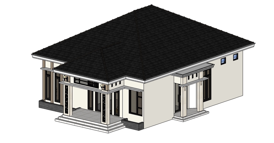 Desain Rumah Tinggal 2D dan 3D
