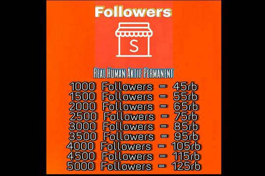 Followers Shopee Real Human Aktif Permanent