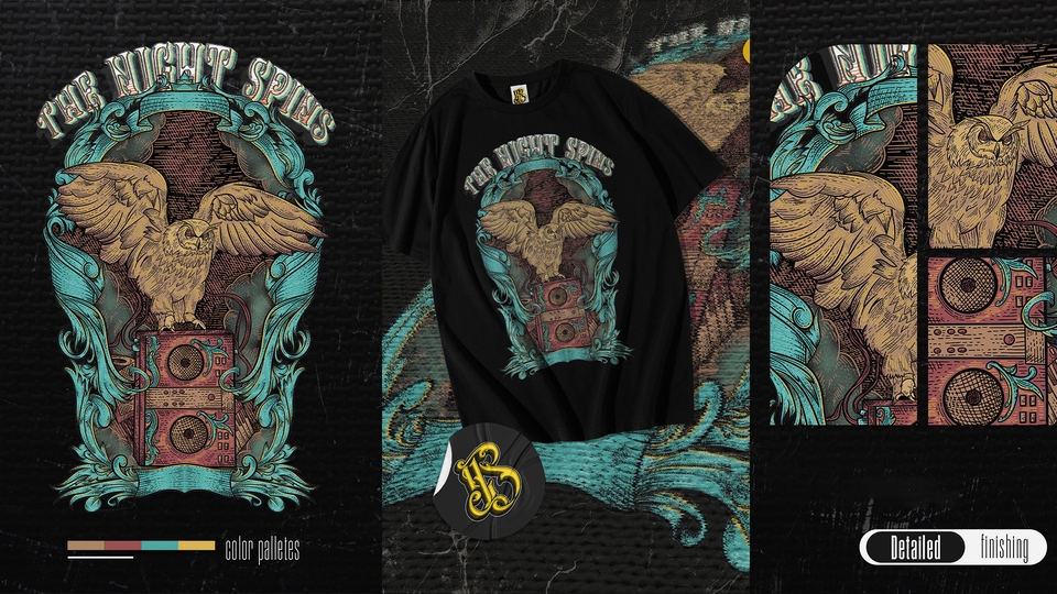 Ilustrasi Engraving vintage & Detail untuk Apparel clothing, dan Brand ...