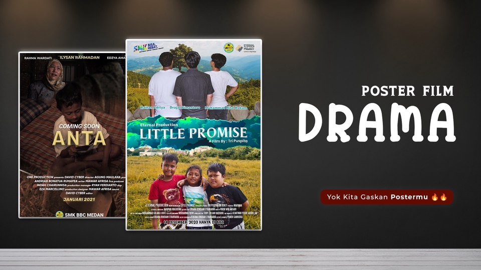 (SIAP CEPAT) DESAIN POSTER FILM PROFESSIONAL