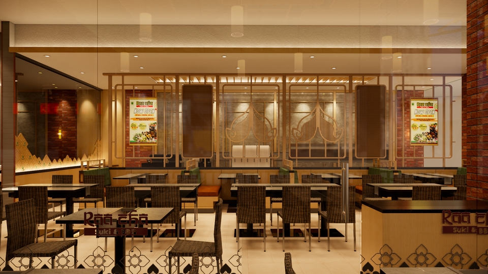 Design Restaurant, Cafe, Booth Event