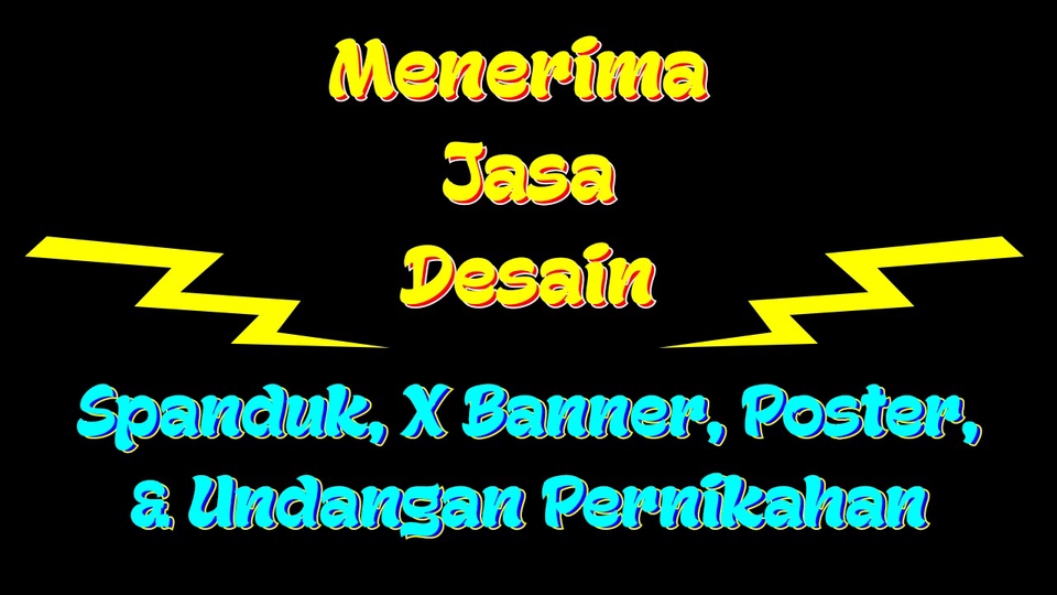 Menerima Jasa Desain Spanduk, X Banner, Poster, Undangan Pernikahan