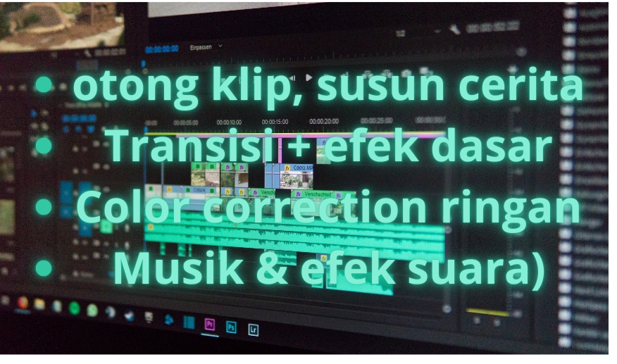 Editing untuk Reels, YouTube, cinematic vlog, iklan, dan konten brand