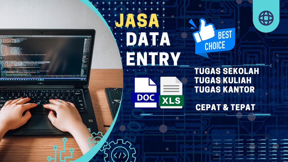 Jasa Data Entry (Tugas Sekolah,Kuliah,Kantor)- Cepat dan Tepat