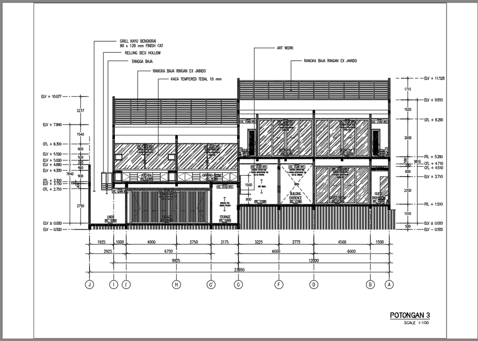 GAMBAR KERJA BANGUNAN UNTUK IMB