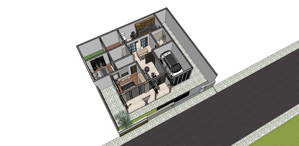 Jasa Desain Denah Rumah, Cafe, Ruko, Perumahan, Kos, 2D AutoCAD / 3D ...
