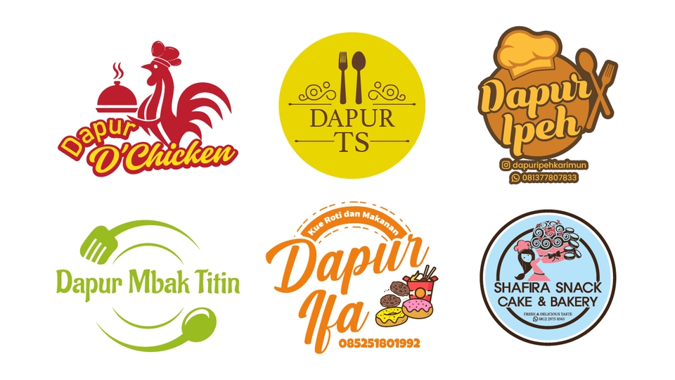 LOGO CAFE, RESTORAN, & UMKM – CUSTOM & BERKUALITAS