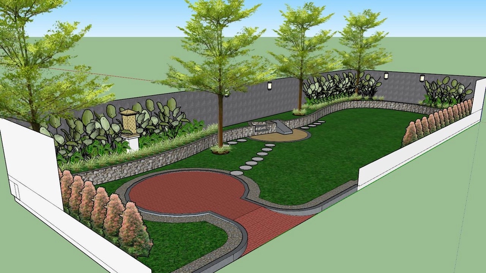 Gambar Drafting CAD Untuk Landscape