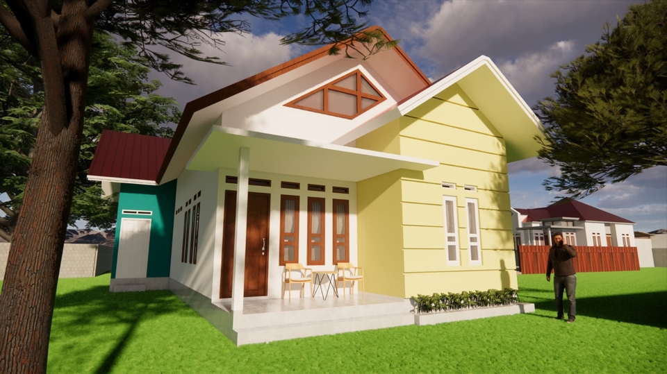Render Gambar Bangunan