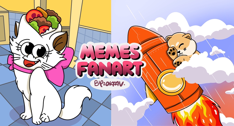 Illustrasi FanArt untuk NFT, Crypto, Memes dll