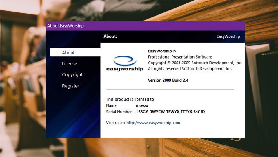 Jasa Instalasi Lengkap EasyWorship 2009 2.4