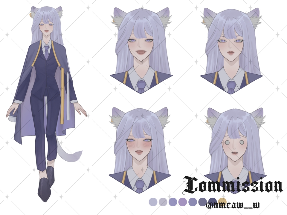 รับวาดภาพ Character Design / FanArt / OC / Illustration / Vtuber Model