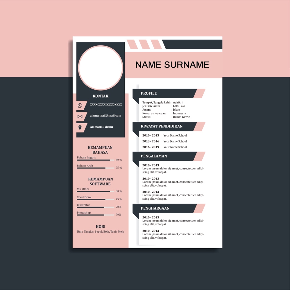 DESAIN CV & RESUME (24 JAM JADI)