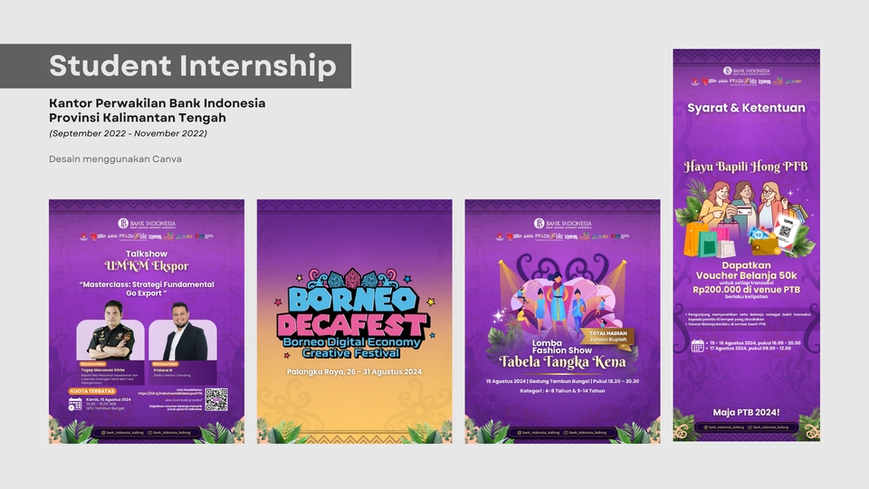 Desain Presentasi Pemaparan Program Kerja dengan Gaya Minimal dan Modern.