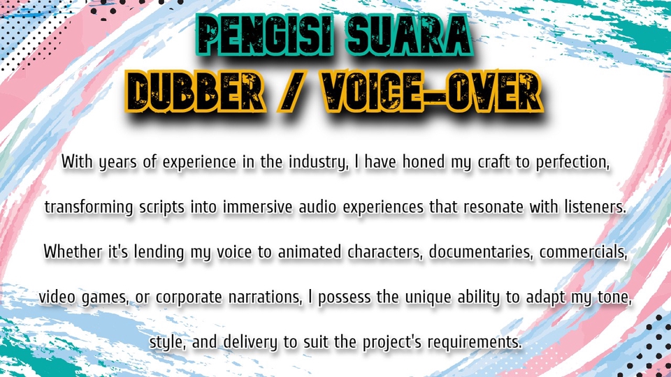 Pengisi Suara (Voice-Over, Dubber)
