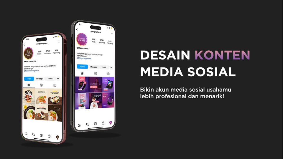 Desain Konten Media Sosial (Instagram Feeds dan Story)