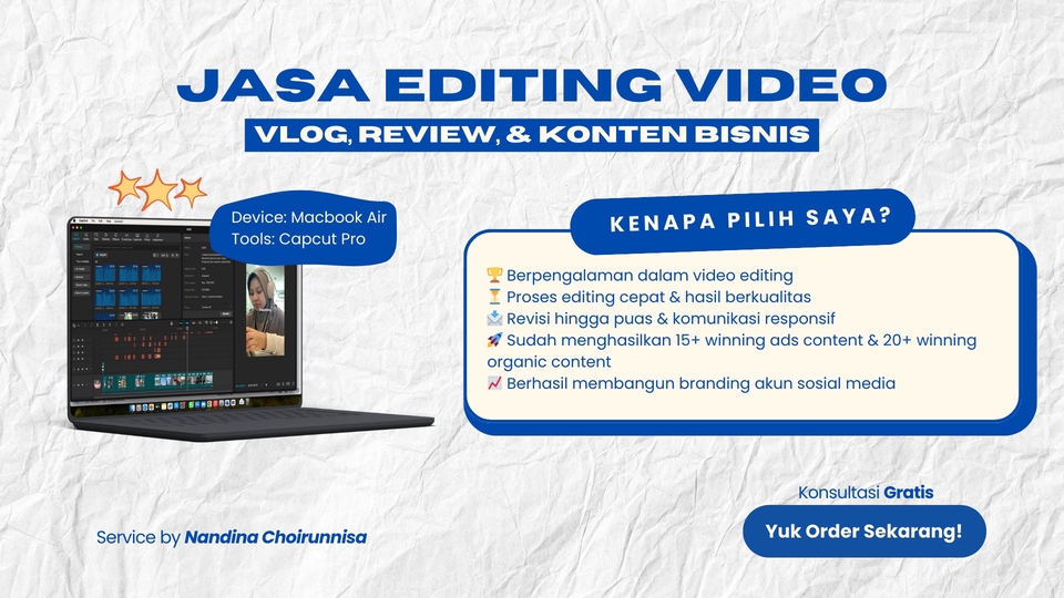 Jasa Video Editing Estetik & Menarik untuk Konten Pribadi & Brand