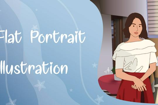 Flat Portrait Illustration