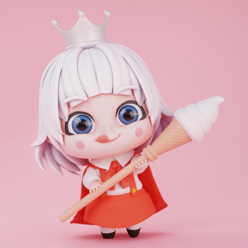 3D karakter untuk game, animasi, printing