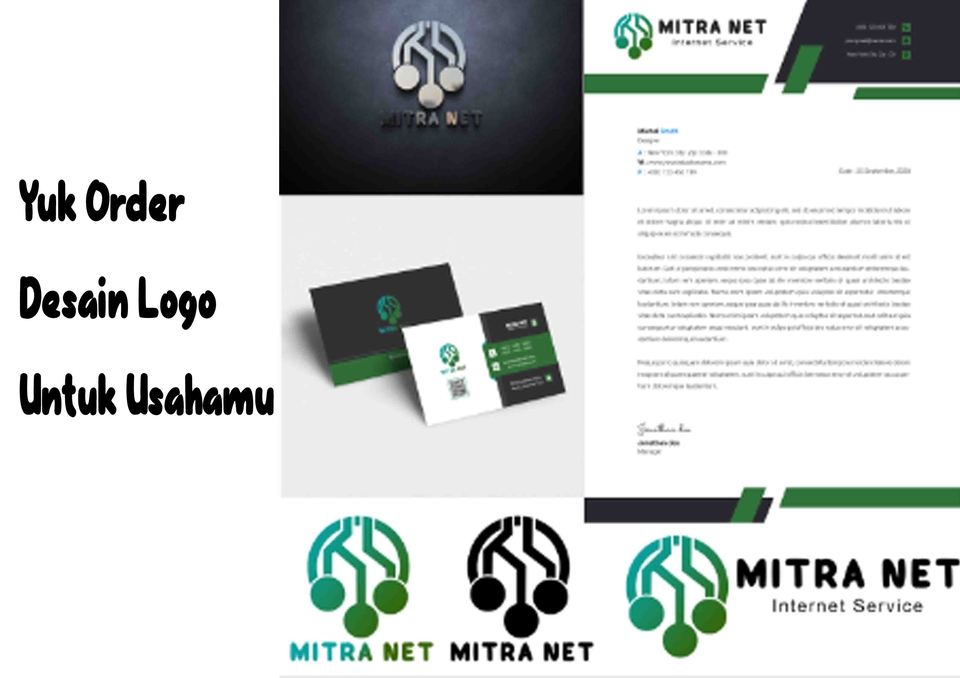 Desain Logo Modern, Simpel, Keren, Profesional