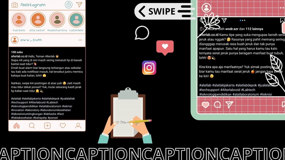 Jasa Pembuatan Content Planning, Copywriting Poster & Caption Instagram
