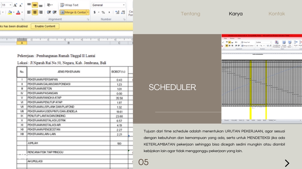 Pembuatan Rencana Anggaran Biaya (RAB)