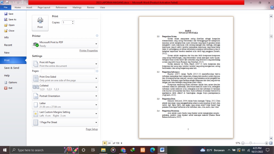 Jasa Merapikan File Dokumen Makalah, Skripsi, dll