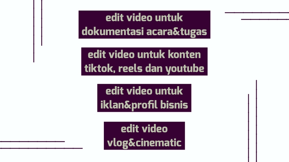 Jasa Edit Video, Start From 100K