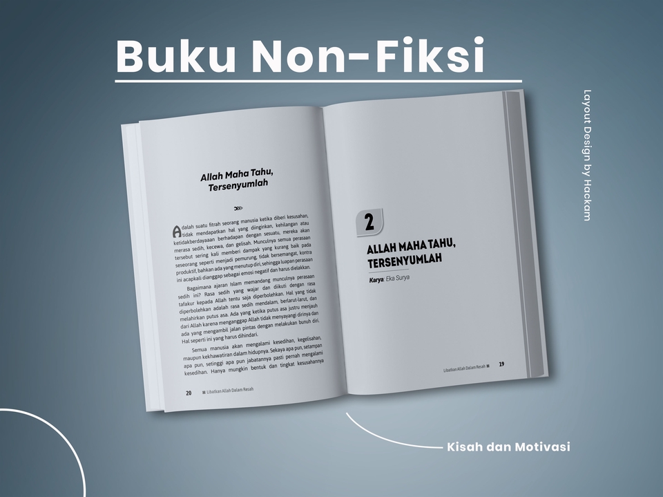 Format Layouting Majalah, Buku non fiksi Preofesional