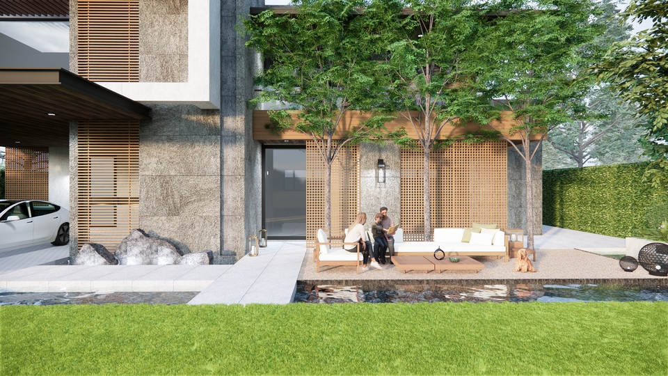 Render 3D Perspective Exterior & Masterplan