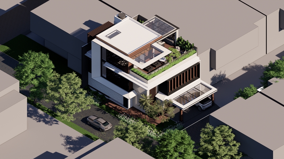 3D DESAIN RUMAH MODERN/KONTEMPORER/MINIMALIS